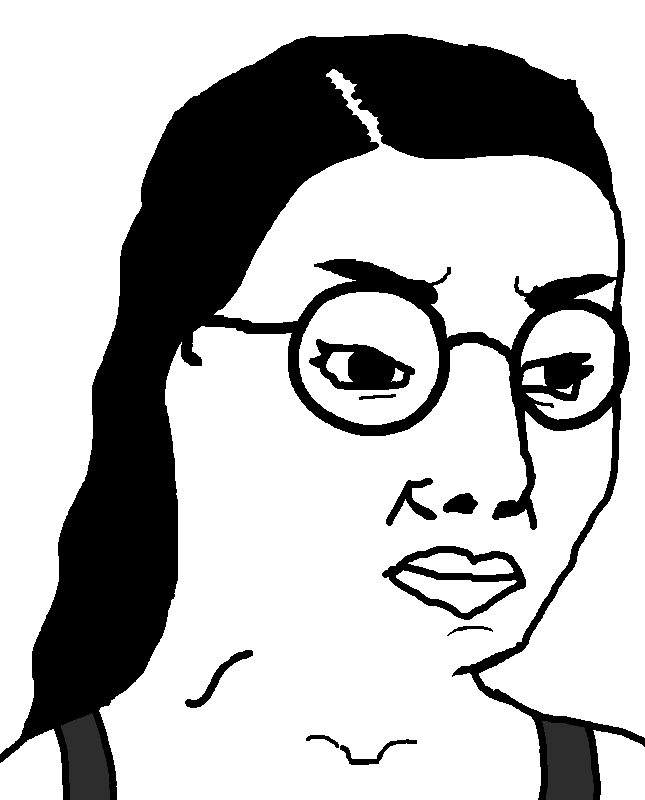 SoyBooru - Post 139953: chud closed_mouth ear female glasses hair long_hair remastered series ...